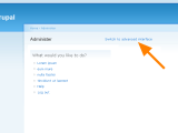 Dual Interface For Drupal 7 Administration Page 305292 Drupal Org